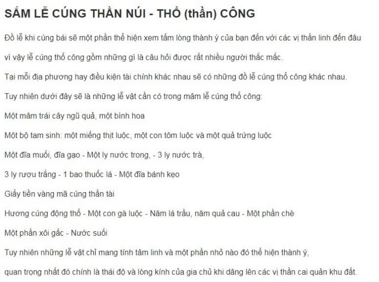 Văn khấn long mạch - sơn thần rừng - thổ thần(công)